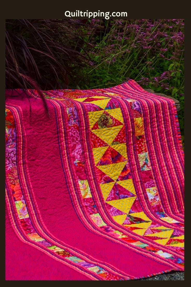 "Brandywine Flower Walk" - Original Quilt Design - Quiltripping