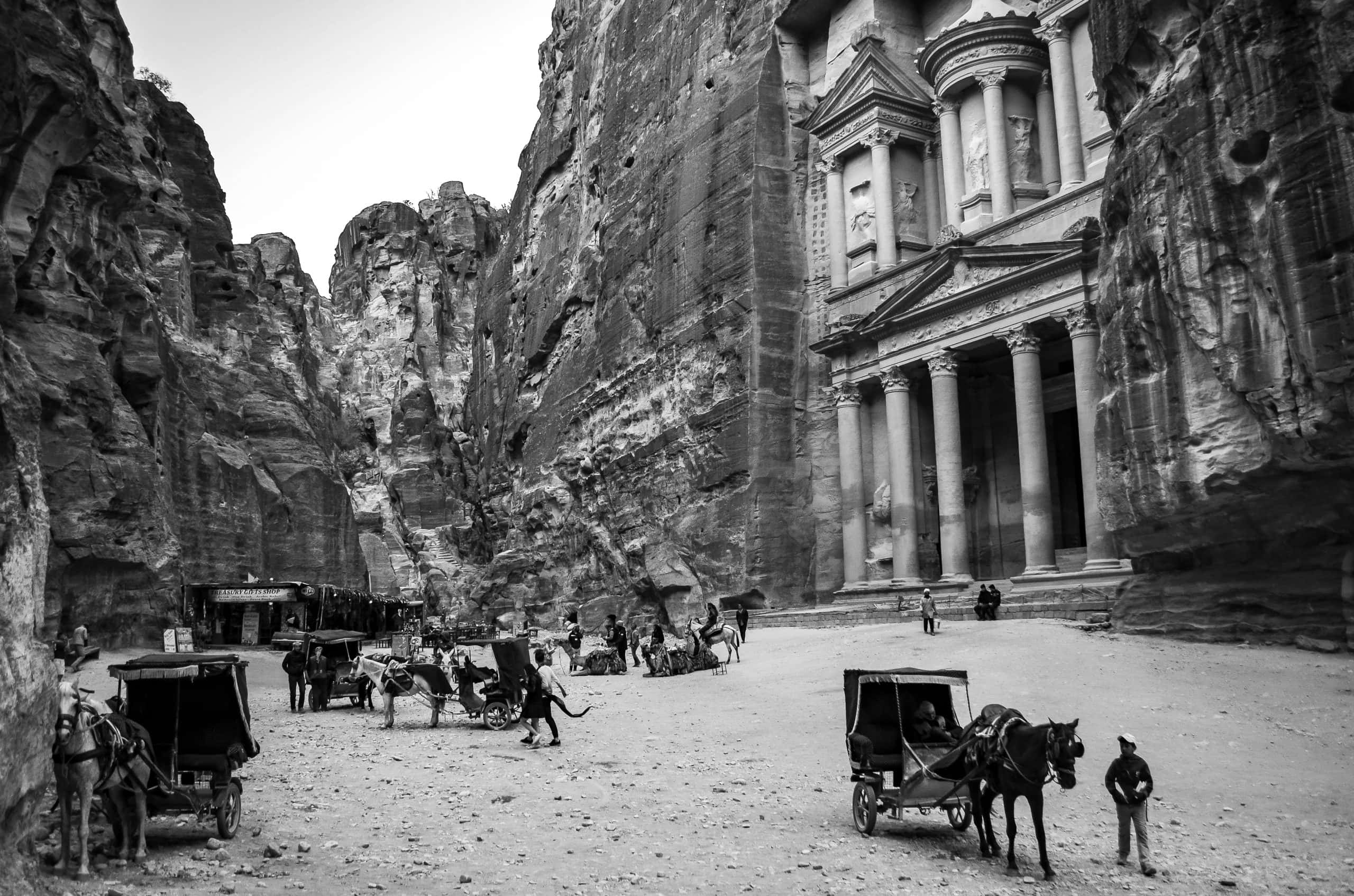 Ancient Petra Photos - A City of Mysteries in Black and White ...
