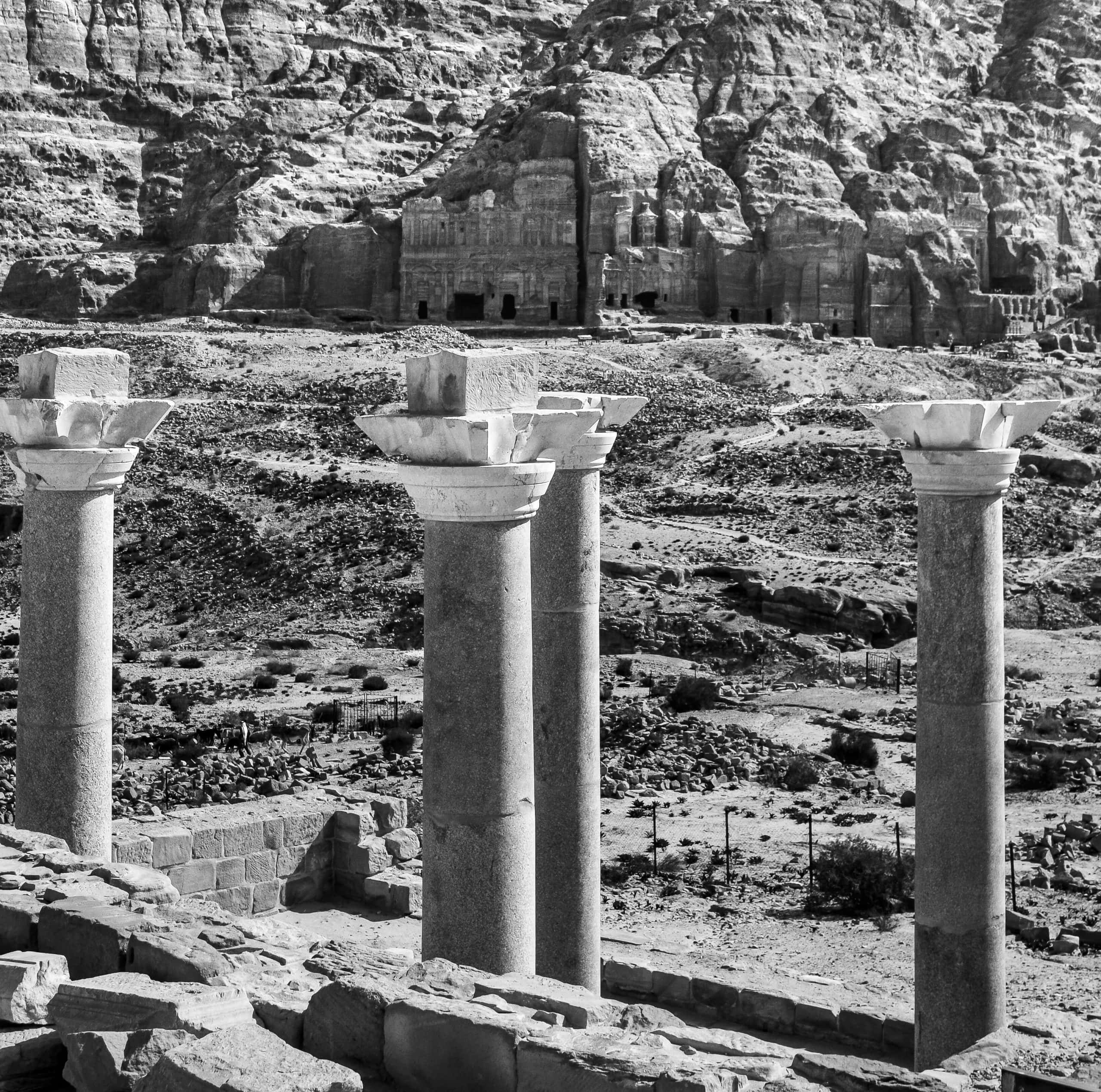 Ancient Petra Photos - A City of Mysteries in Black and White ...