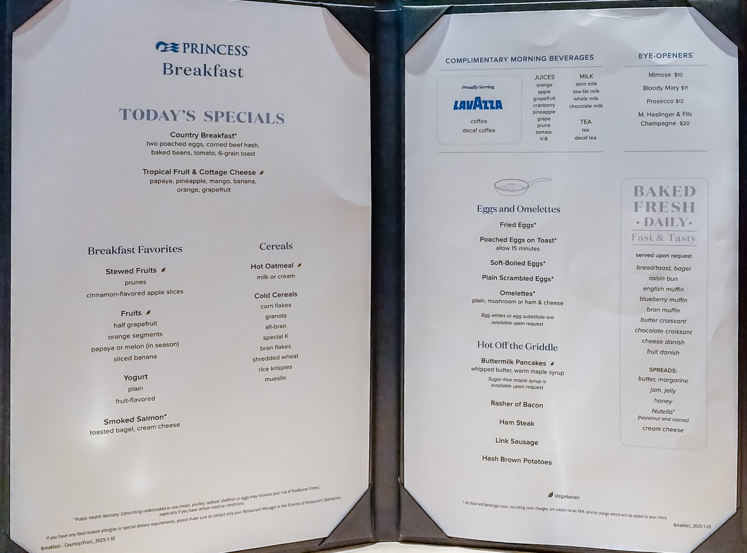 My Ruby Princess Dining Experiences Including the Chef's Table and ...